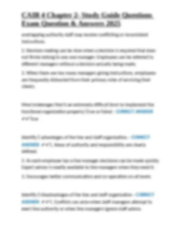 CAIB 4 Chapter 2- Study Guide Questions Exam Question & Answers 2025 ...