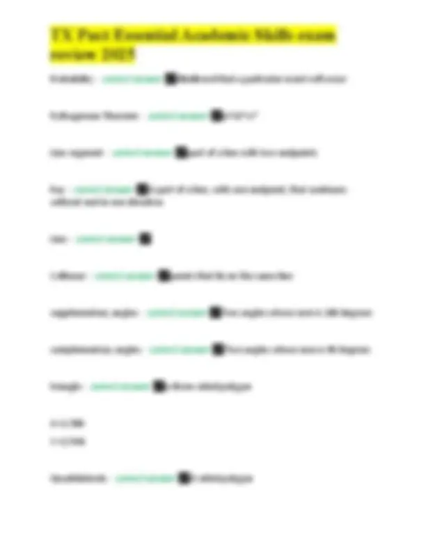 TX Pact Essential Academic Skills Exam Review 2025: A Comprehensive ...