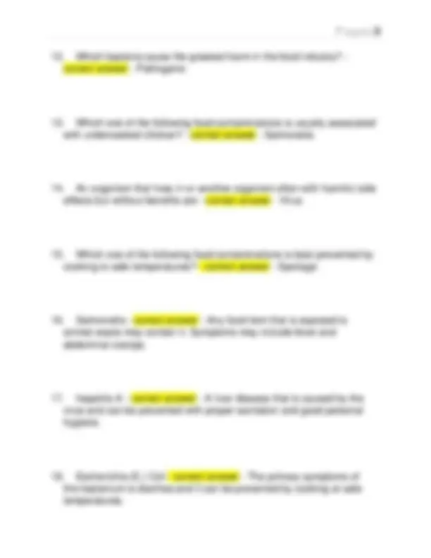 Texas Food Manager Exam 2025: 100% Verified Questions and Answers ...