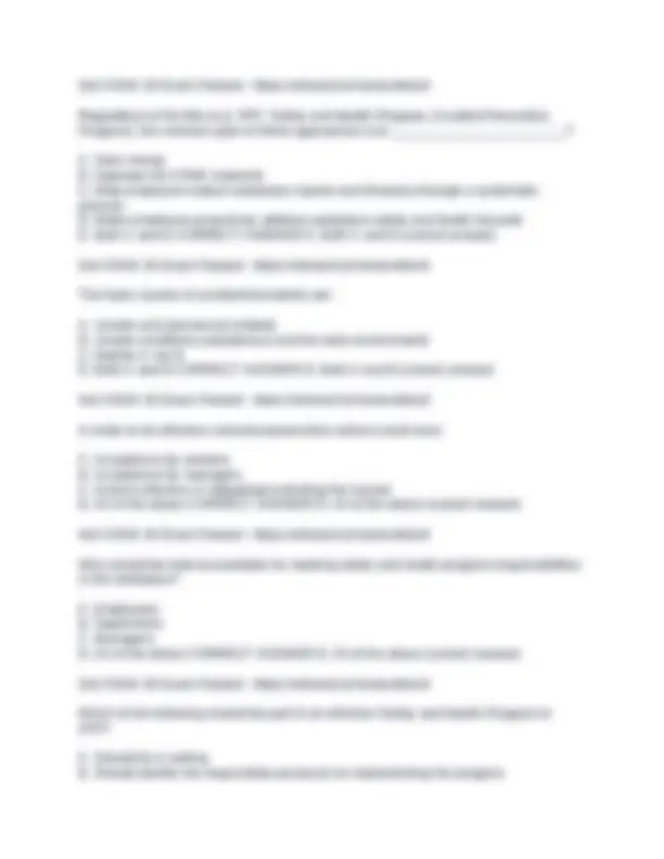 OSHA 30 Construction Test Answer Key: Managing Safety and Health ...