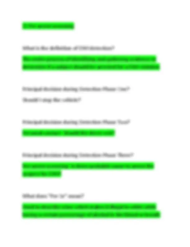 NHTSA SFST Test Exam: Questions and Answers for Law Enforcement | Exams ...