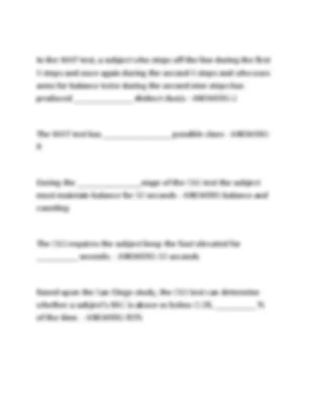 NHTSA SFST Test Exam: Questions and Answers for Law Enforcement | Exams ...