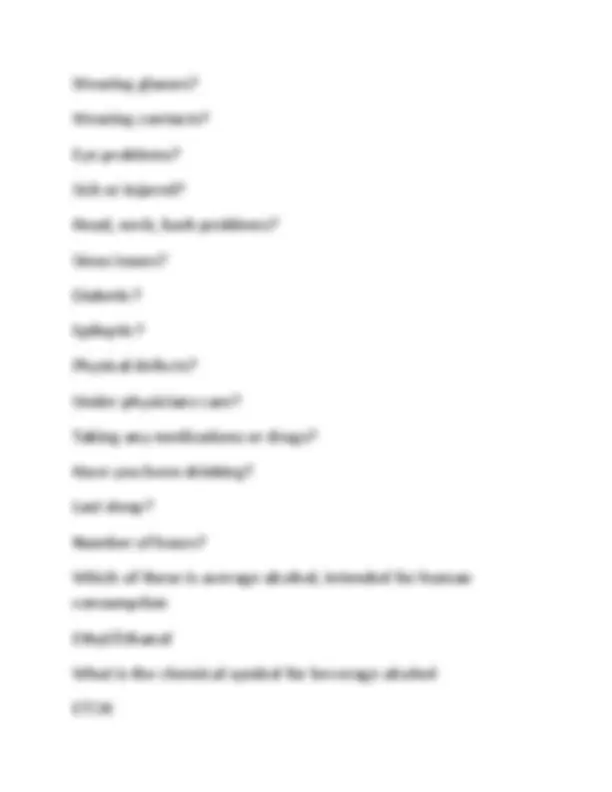 NHTSA SFST Test Exam: Questions and Answers for Law Enforcement | Exams ...