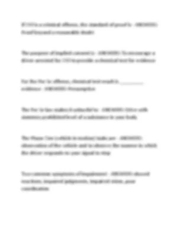 NHTSA SFST Test Exam: Questions and Answers for Law Enforcement | Exams ...