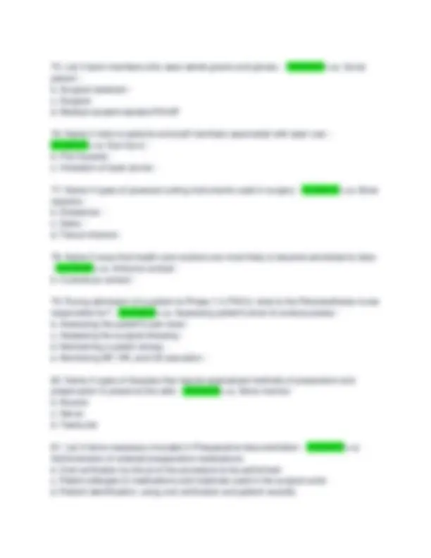 AORN Periop 101 Final Exam Study Guide Exam Question And Correct Answer ...