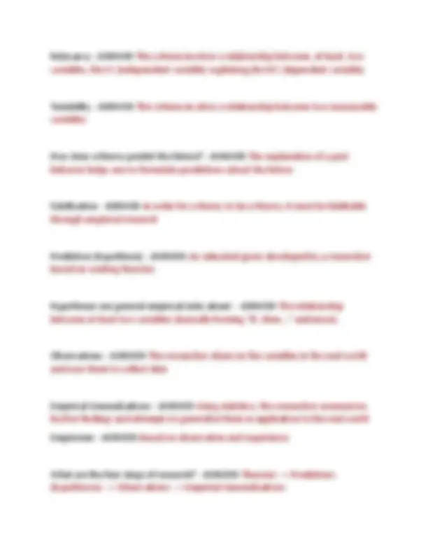 QUANTITATIVE RESEARCH METHODS SEMESTER 1 EXAM STUDY GUIDE QUESTIONS AND CORRECT ANSWERS | Exams ...