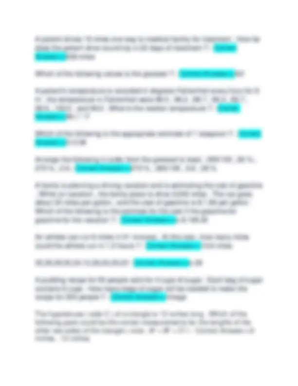 Teas 7 Math Exam 2025 Questions And Correct Answers. | Exams ...