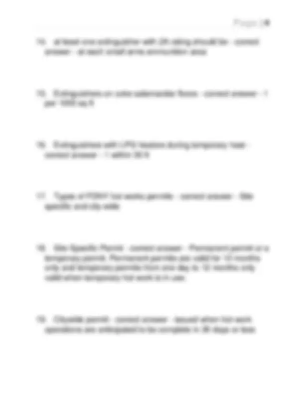 Fire Safety Manager Exam Questions and Answers | Exams Safety and Fire ...