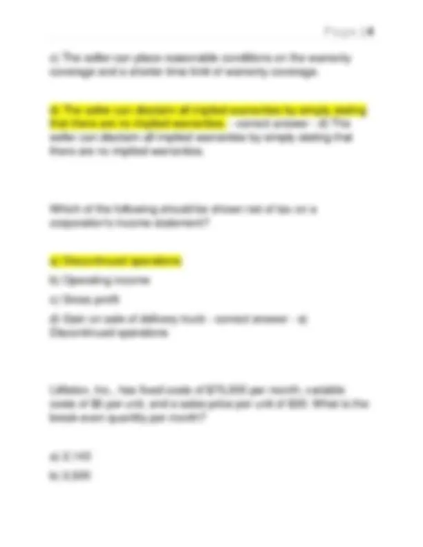 ETS MAJOR FIELD TEST (PRACTICE TEST) BACHELOR'S DEGREE IN BUSINESS ...