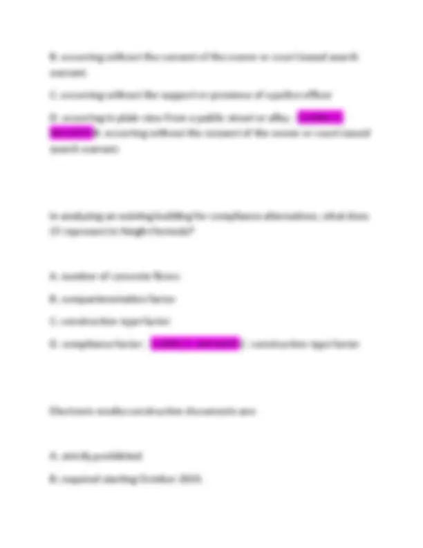 ICC PERMIT TECHNICIAN PRACTICE EXAM QUESTIONS WITH ACCURATE ANSWERS|100 ...
