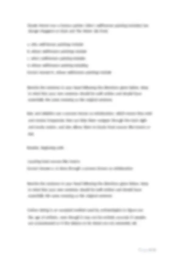 Accuplacer Writing Test Overview/Review Questions and Answers 2025 ...