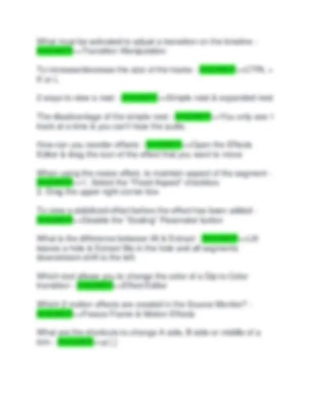 Avid Media Composer 101 Certification Exam Study 2024-2025 Question and ...