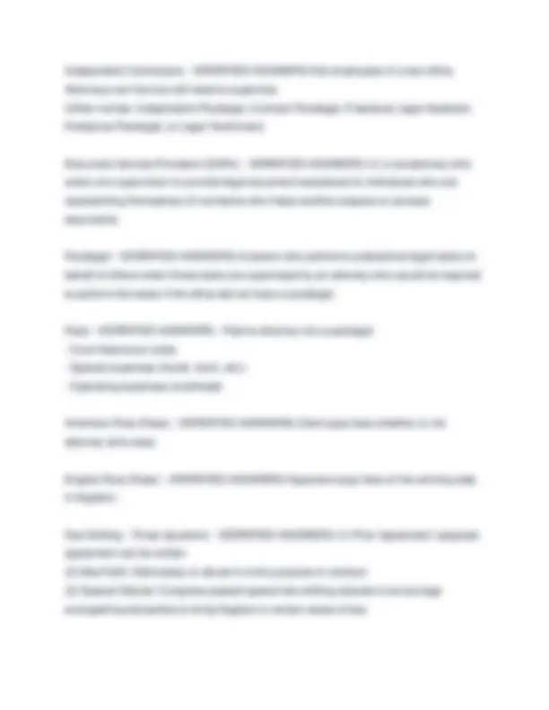 NALA Certified Paralegal Program EXAM- 1-5 WITH CORRECT ANSWERS 2025 ...