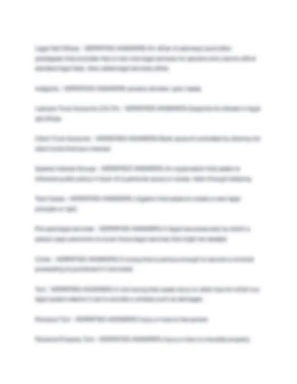 NALA Certified Paralegal Program EXAM- 1-5 WITH CORRECT ANSWERS 2025 ...