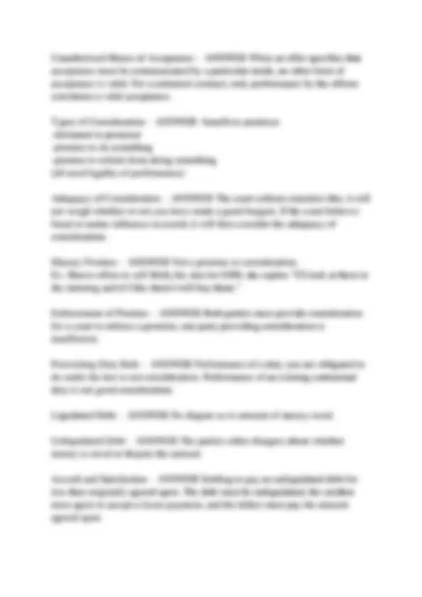 BUL4421 FINAL GENDLER FAU CH 13-20, 32, 50 &51 TEST QUESTIONS AND ...