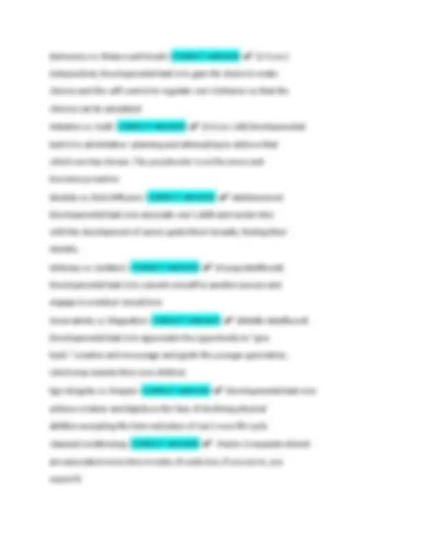 Developmental Psychology Exam Guide: Key Concepts and Theories | Exams ...