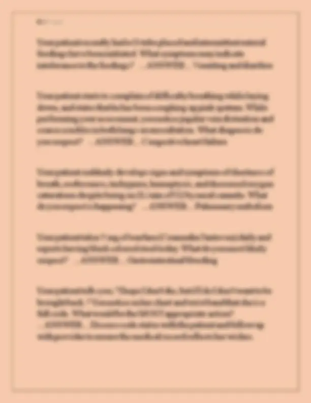 RELIAS MEDICAL SURGICAL TELEMETRY EXAM 2025/2026 TEST BANK COMPLETE ...