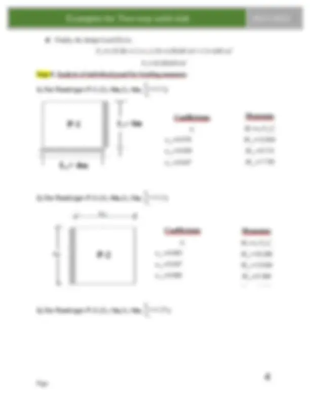examples on one two way solid slab design | Exercices Génie civil | Docsity