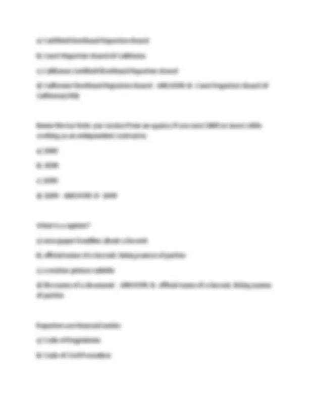 CA CSR Professional Practice Exam: Multiple Choice Questions and ...