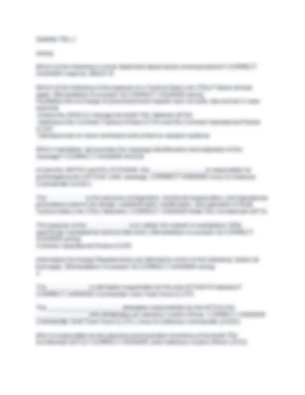 INTRODUCTION TO JOINT MULTI-TDL NETWORK (MTN) OPERATIONS QUESTIONS WITH ...