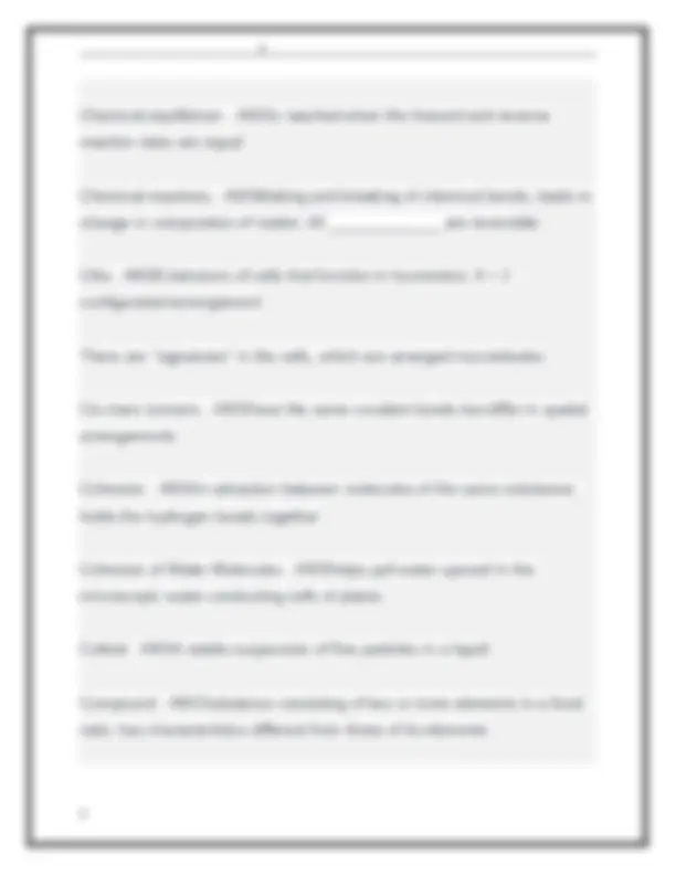 Campbell Biology: Chapters 1 – 4 Questions and Correct Answers 2025 ...