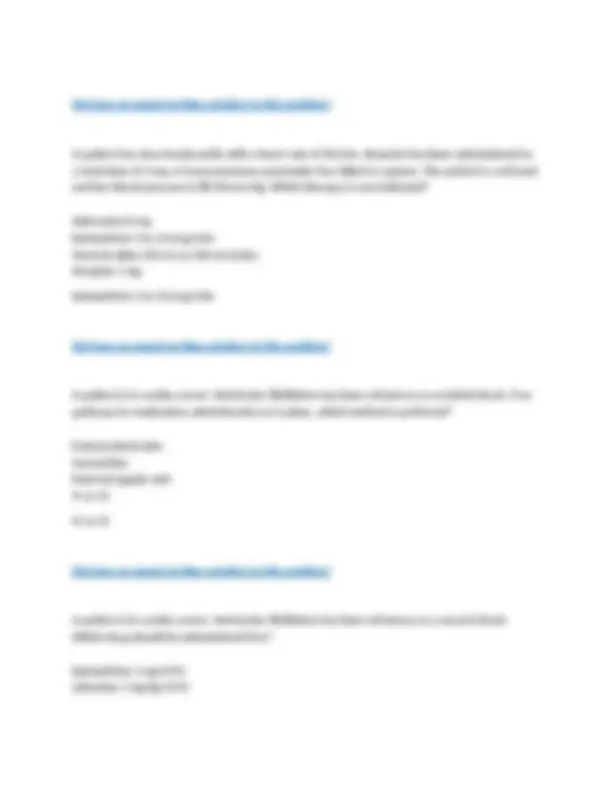 ACLS PRE-COURSE SELF-ASSESSMENT 2025 | Exams Advanced Education | Docsity