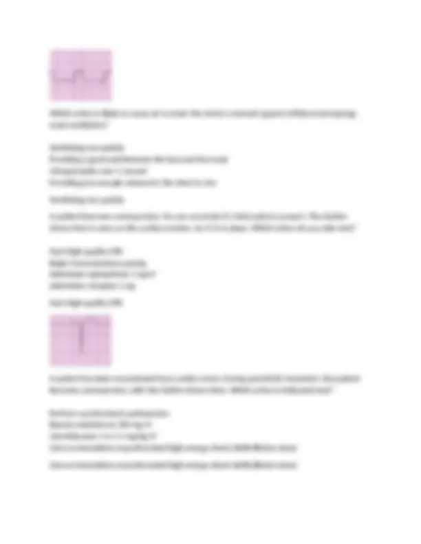 ACLS PRE-COURSE SELF-ASSESSMENT 2025 | Exams Advanced Education | Docsity