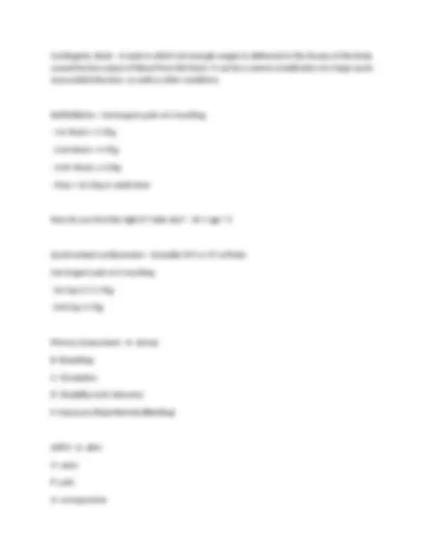 PALS AHA 2025 EXAM STUDY GUIDE | Exams Advanced Education | Docsity