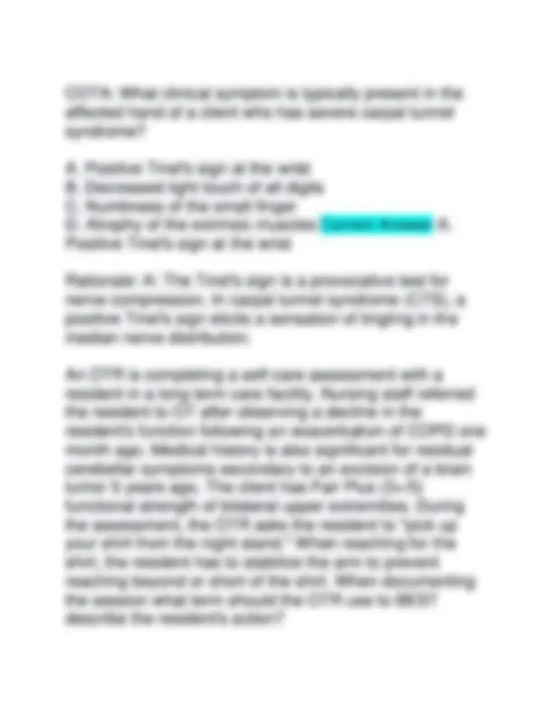 NBCOT-COTA Exam 2025: Practice Questions and Answers with Rationales ...