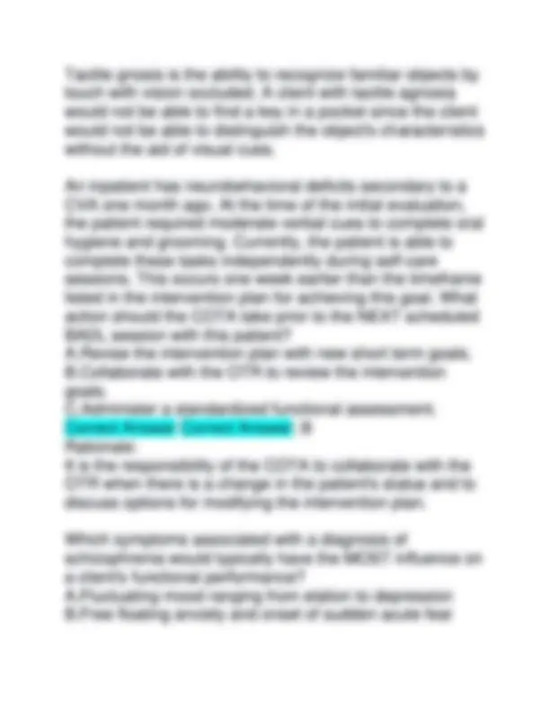 NBCOT-COTA Exam 2025: Practice Questions and Answers with Rationales ...