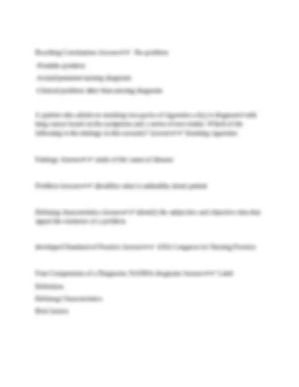 ECPI NUR 166 Ch 13-20 Exam 1 questions with correct answers | Exams ...