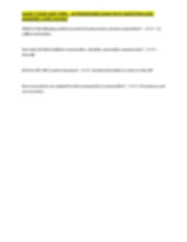 Class V Issue and Turn-In Procedures Exam with Questions and Answers ...