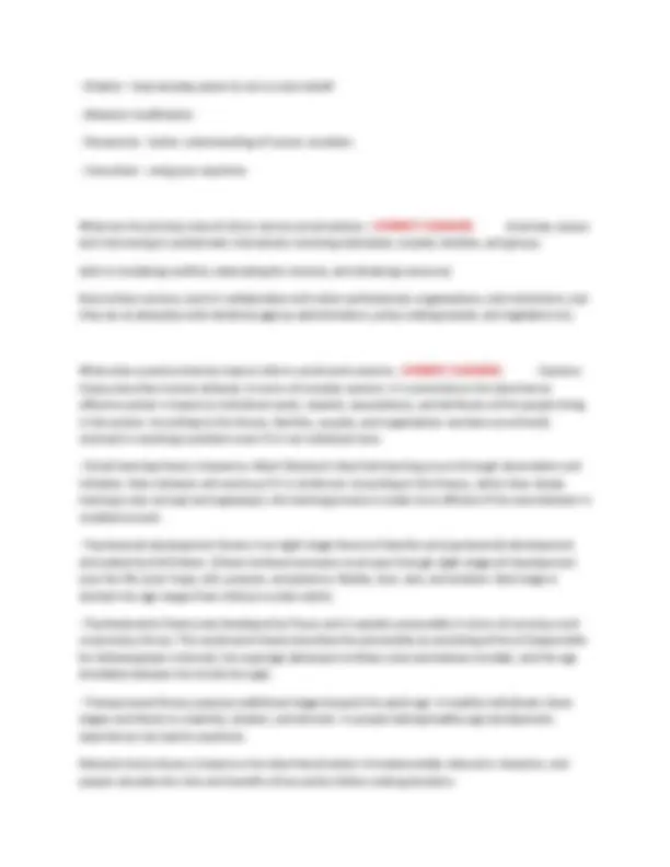 Social Work Practice Exam Questions and Answers | Exams Nursing | Docsity