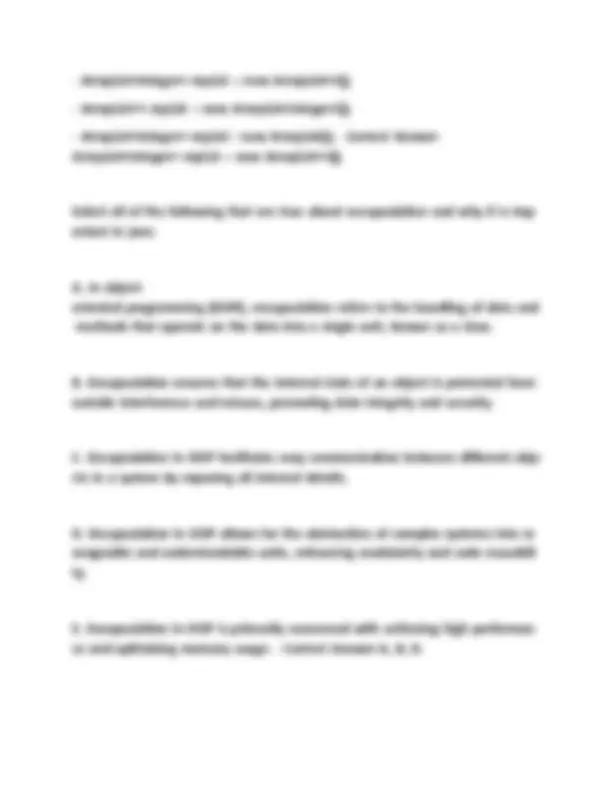 ITSC 1213 Midterm Exam Questions with 100% Correct Answers | Latest ...