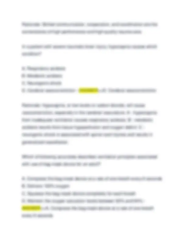 TNCC ENA 9th Edition Pre-Test Questions and Answers | Exams Nursing ...