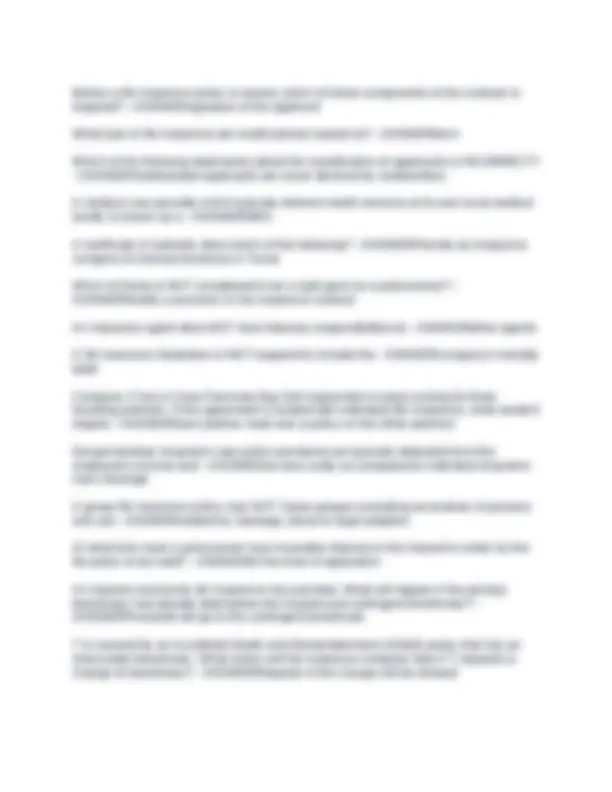 TEXAS LIFE AND HEALTH INSURANCE PRACTICE TEST 2025 QUESTIONS AND ...