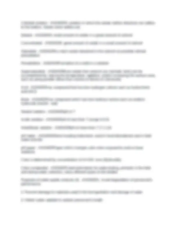 PMT 108 PRINCIPLES OF WATER UNIT 2 QUESTIONS AND ANSWERS 100% CORRECT ...