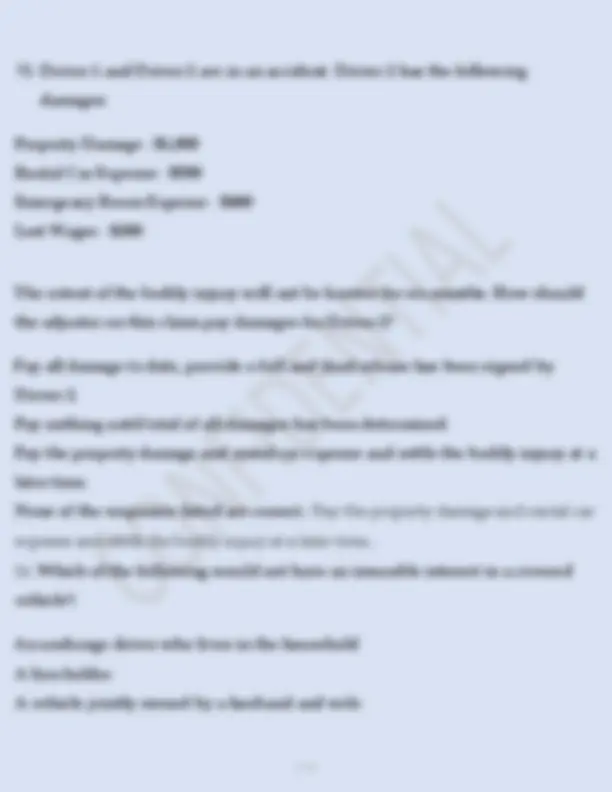 PA APPRAISERS LICENSE 16-20 AUTO PHYSICAL DAMAGE EXAM 100 QUESTIONS ...