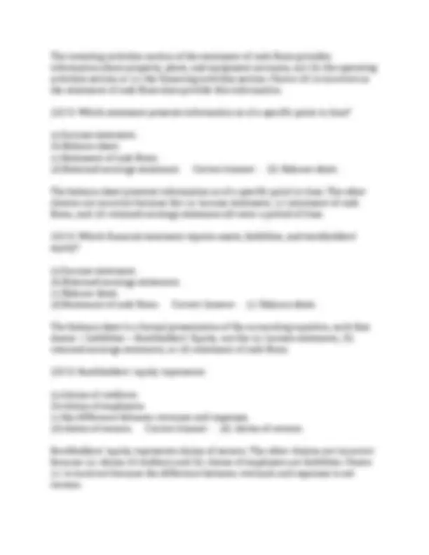 Managerial Accounting WileyPlus Practice 1-3: Questions With ...