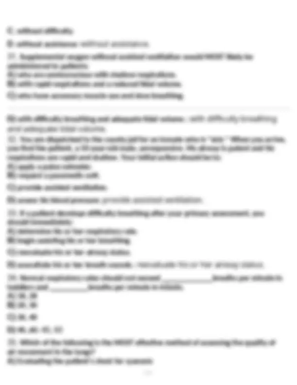 AAOS EMT ELEVENTH EDITION CHAPTER 9 PATIENT ASSESSMENT CORRECT VERIFIED ...