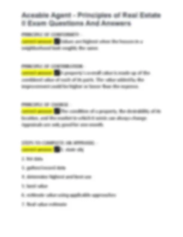 Aceable Agent - Principles of Real Estate II Exam Questions And Answers ...