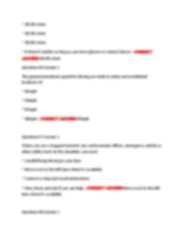 Georgia Defensive Driving Exam Practice Questions and Answers | Exams ...