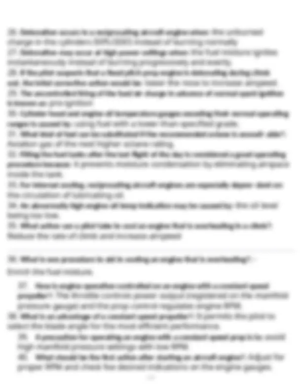 FAA PRIVATE PILOT REVISION QUESTIONS ACCURATE ANSWERS UPDATED ...