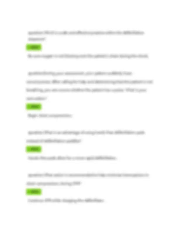 ACLS Final Exam Version C Advanced Cardiovascular Life Support Exam ...