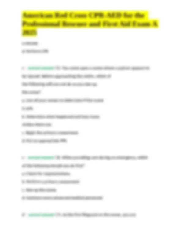 American Red Cross CPR-AED for the Professional Rescuer and First Aid ...