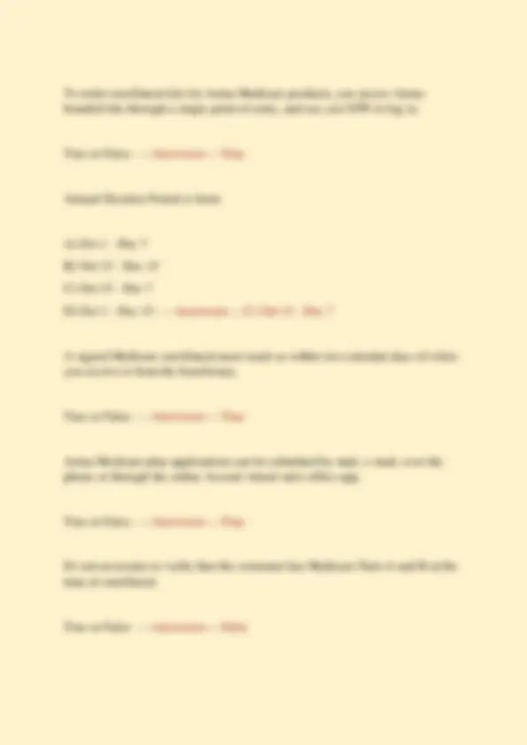 Aetna Individual Core Certification Exam Questions and Answers | Exams ...