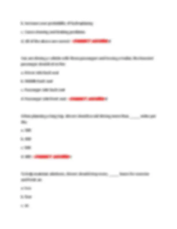 AAA DRIVERS ED EXAM 2025 UPDATE/PRACTICE QUESTIONS AND CORRECT VERIFIED ...