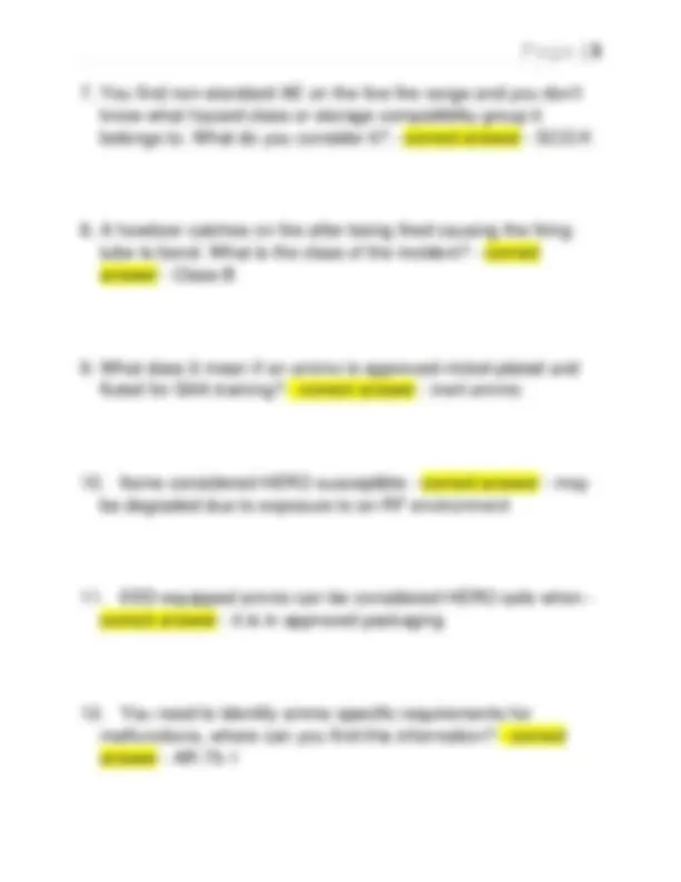 INTRO TO EXPLOSIVE SAFETY MANAGEMENT EXAM 2025: REAL VERIFIED QUESTIONS ...