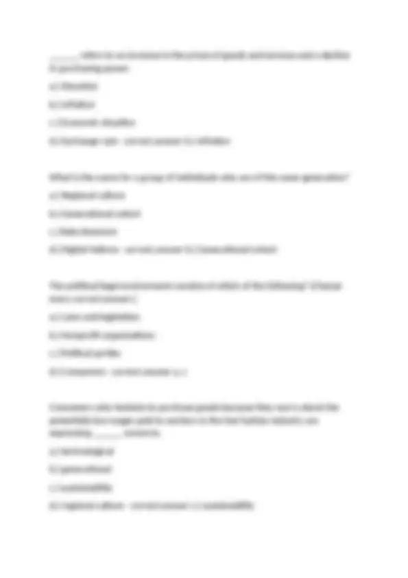 UCF MAR 3023 Exam 1 Study Guide with correct answers graded A+ updated ...