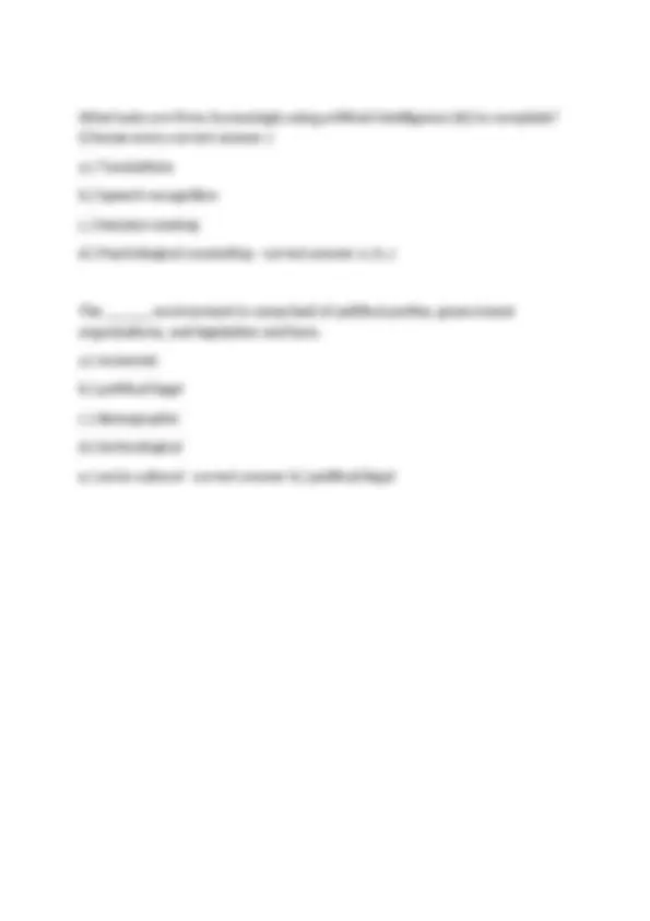 UCF MAR 3023 Exam 1 Study Guide with correct answers graded A+ updated ...